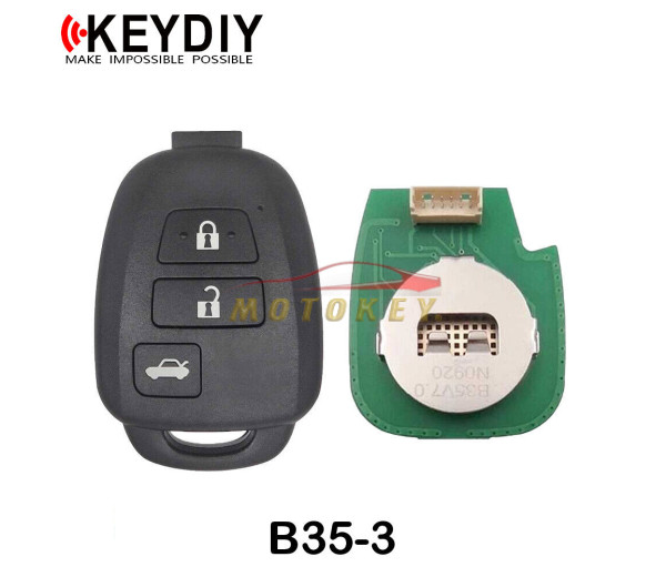 KEYDIY B35-3 Toyota Shape Universal 3 Button Remote key