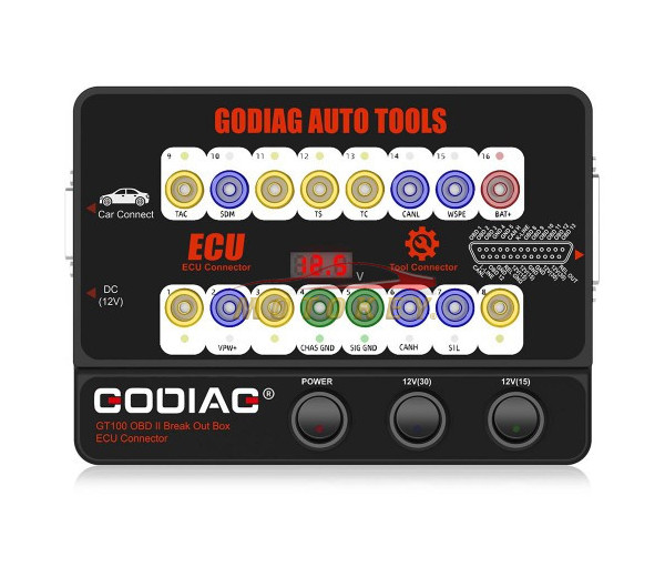 Godiag GT100 OBD Breakout box with Single Display and Canbus Protocol