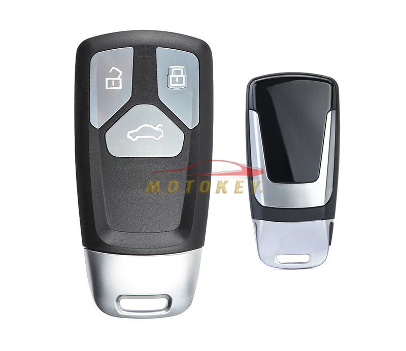 Audi MLB A4 A6 3 Button Smart Key Case with Keyblade