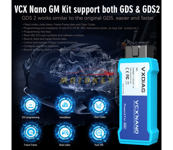 VXDIAG VCX Nano OPEL GM GDS TECH2WIN Wifi