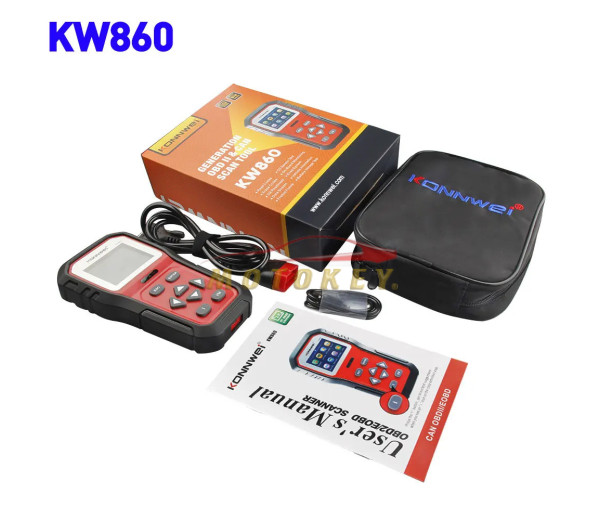 Konnwei KW860 OBD2 Universal Diagnostic Tool Color Screen DTC Clear