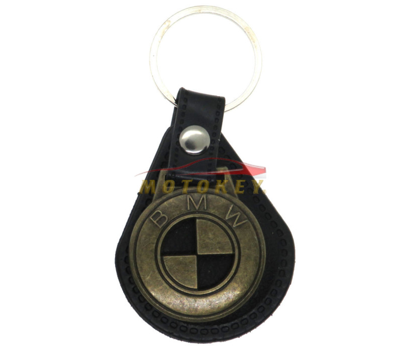 12 Pcs Plastic + Brass Car Brand Keychain Pack