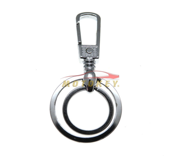 Metal Clip Double Ring Key Holder 10 Pcs Pack