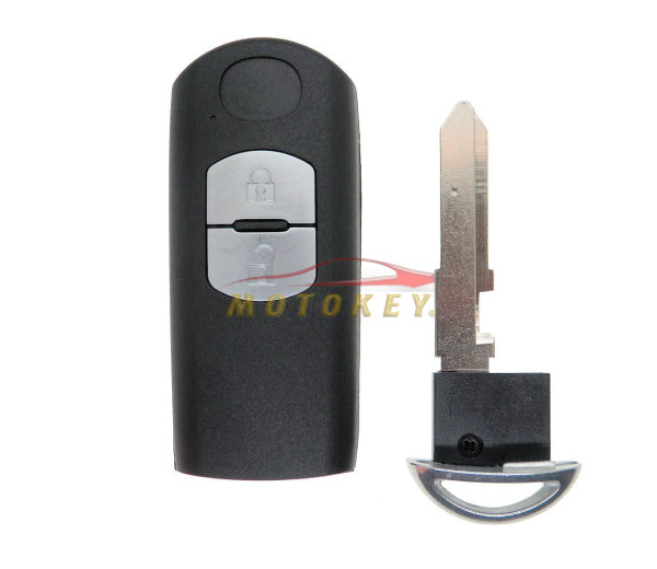 Mazda 2 Button Smart Key Case - Top Battery Frame