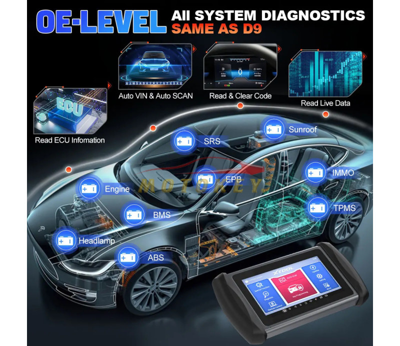 Xtool IK618 Auto Key Programmer and diagnostic tool with 2 years free ...