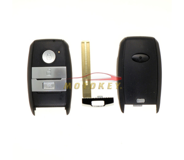 Kia 3 Button Smart Key Case - Wide PCB
