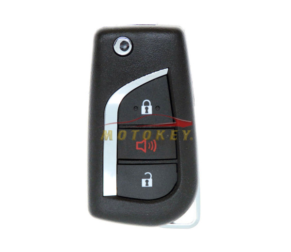 Toyota Hilux GD6 - 3 Button Flip Key Case