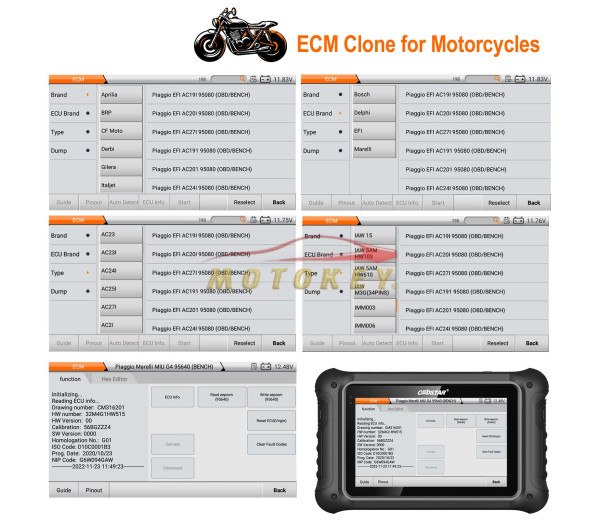 OBDSTAR DC706 ECU Tool Full Version for Car and Motorcycle ECM / TCM ...