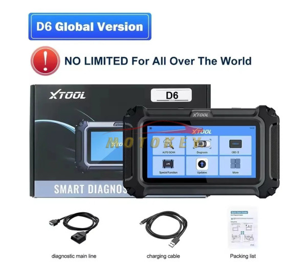 Xtool D6 All System Scanner Full OBD2 Automotive Diagnostic Tools Auto ...