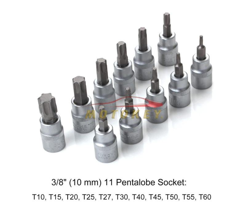 34 Pcs E-Socket Set with Carry Case