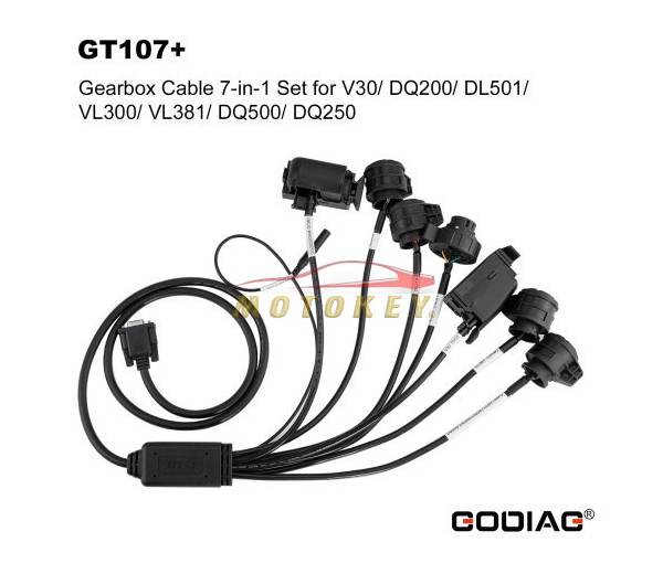 GODIAG DSG Gearbox Cables 7-in-1 Set for V30 DQ200 DL501 VL300 VL381 ...