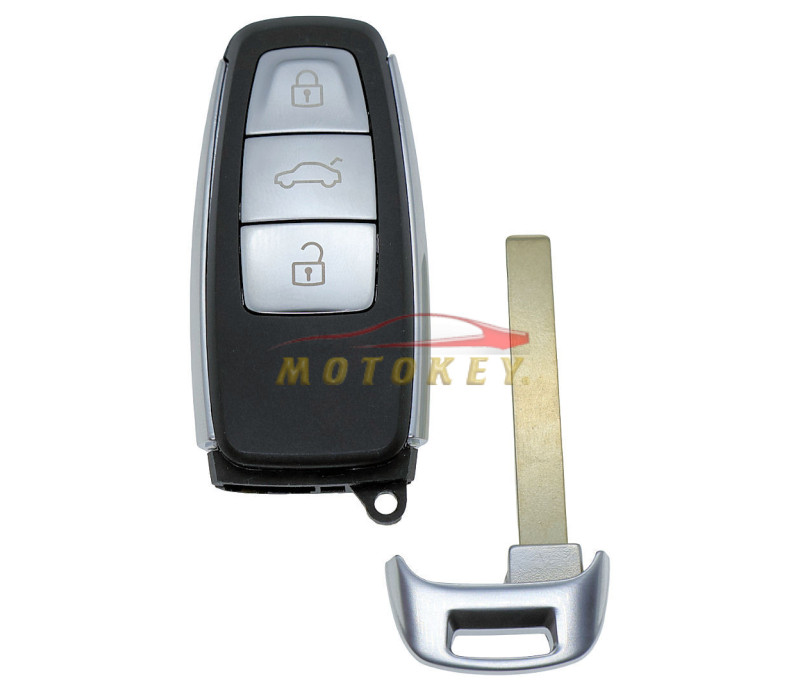 Audi MLB A4 A6 3 Button Smart Key Case with Keyblade