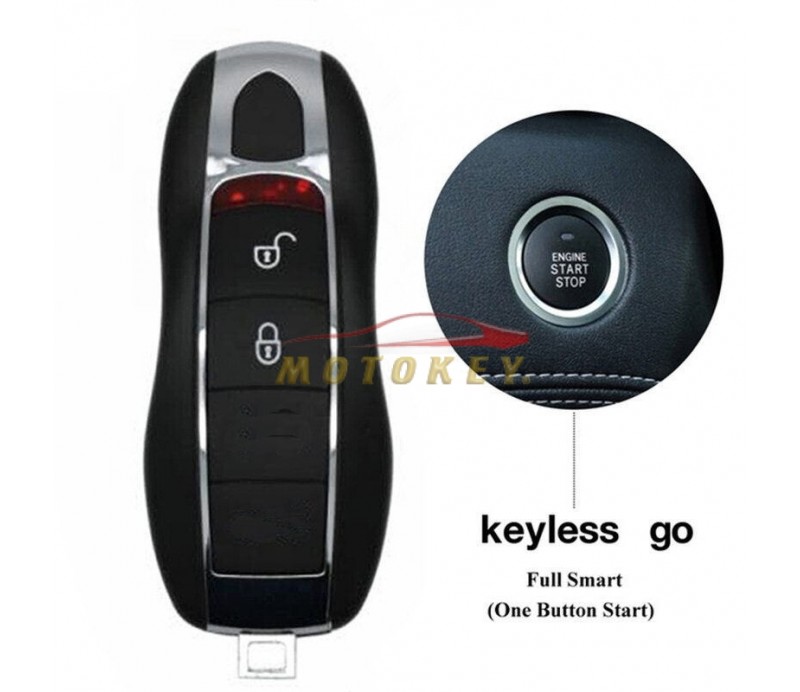 Porsche Cayenne Panarema 3 Button Keyless Smart key - 433Mhz