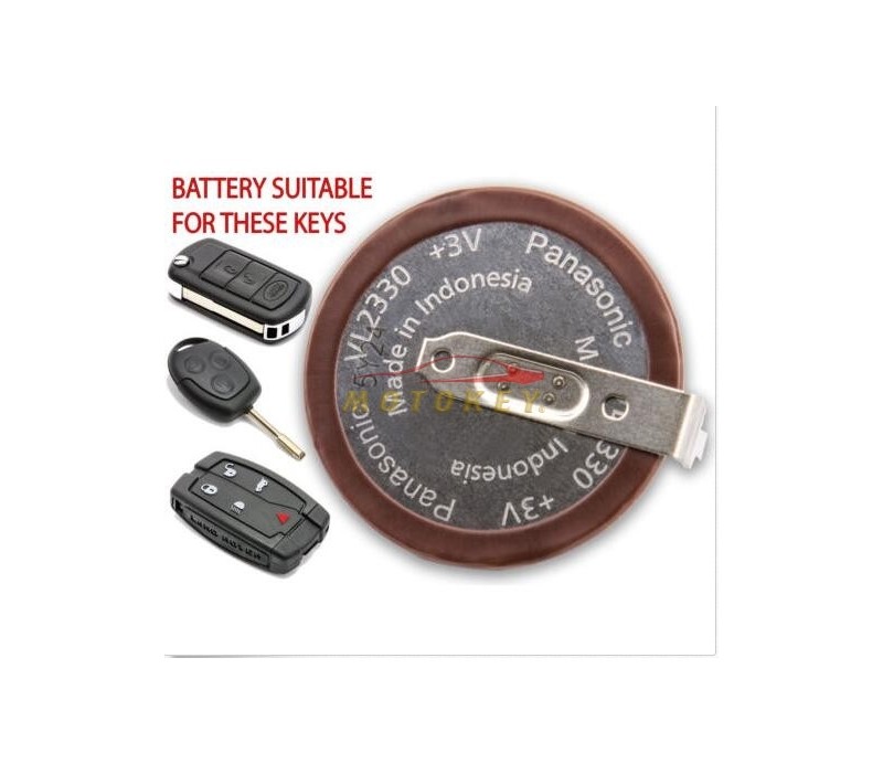 VL2330 Rechargeable button cell battery for Landrover keys
