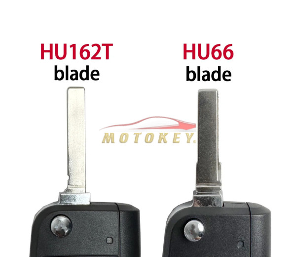 VW Golf 7 Polo TSi Kombi Tiguan MK7 - 3 Button Key Case Semi Chrome
