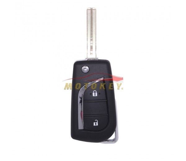 Toyota Hilux GD6 Aygo 2 Button Flip Key Case