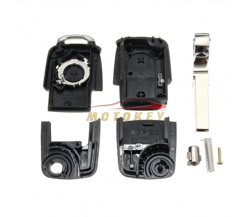 VW 2 Button Flip Key Case