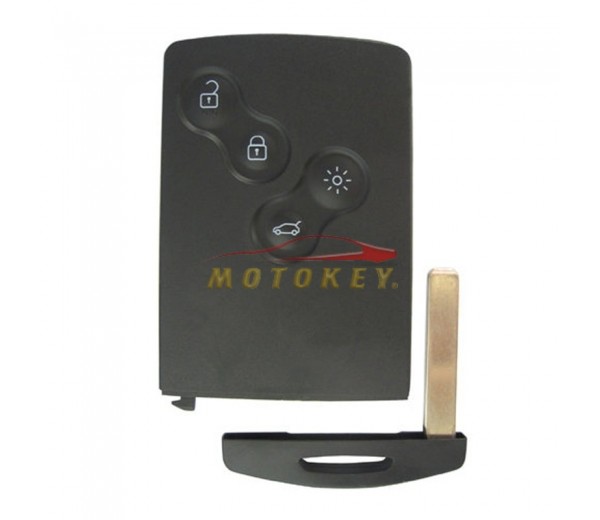 Renault Clio IV / Captur - 4 Button Smart Card 433Mhz - KEYLESS GO