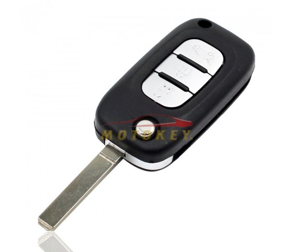 Renault 3 Button Flip Key Case