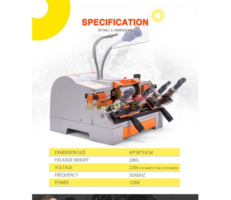 Defu 100E1 Latch and Mortice 2 in 1 Key Cutting Machine