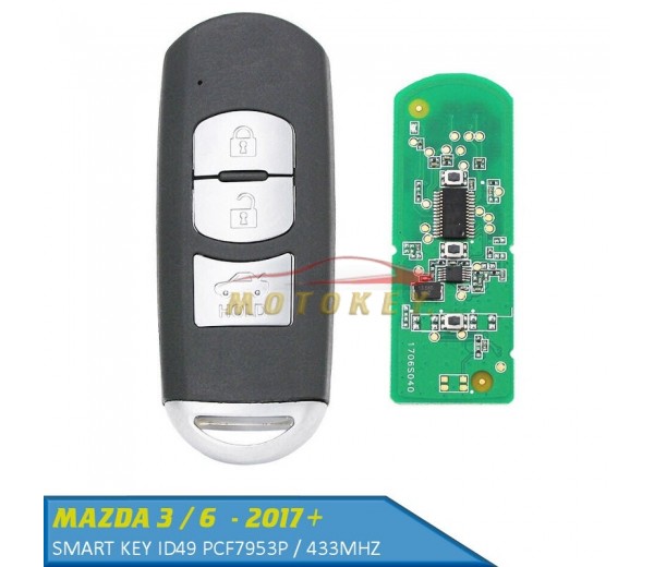 Mazda 2 / 3 / 6 Smart key 2017+ - ID49 PCF7953P - SKE13E-02