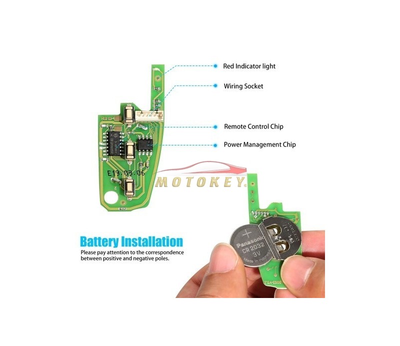 VVDI Audi B6 Shape Universal Wire Remote Key - XKA600