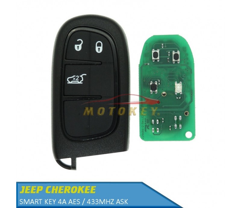 Jeep Cherokee 3 Button Smart Key - Hitag AES