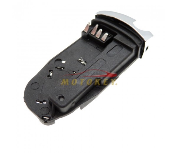 Mercedes Benz 3 Button Chrome Casing with Battery Holder