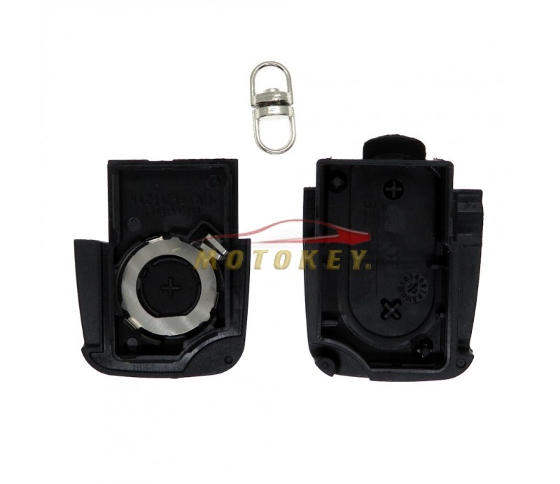 VW 2 Button Flip Key Case - Big Battery