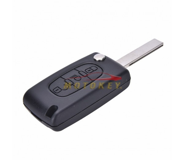 Peugeot / Citroen 3 Button Flip Key Case