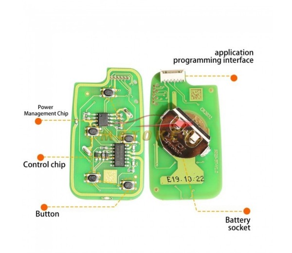VVDI Honda Shape Universal Wire 5 Button Remote - XKHO04EN
