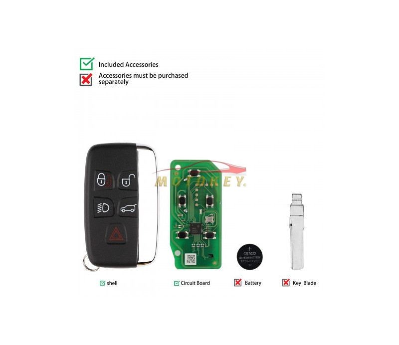 VVDI Landrover Shape Universal Smart Key 5 Button - XSLR01EN