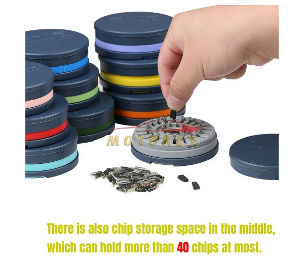 2M2 Transponder Chip Storage Box 10pcs/Set with Carry Case