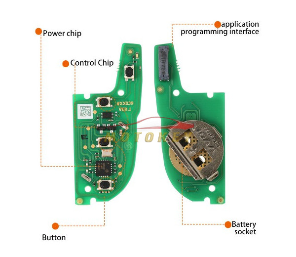 VVDI Universal Super Remote Key 4 Button - XEKF20
