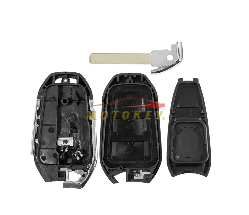Peugeot Citroen 3 Button Smart Key Case - Trunk Button