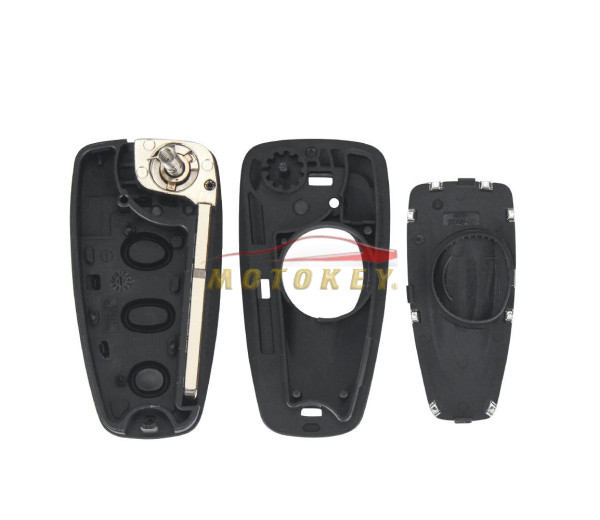 Ford Fiesta Figo Focus 3 Button Flip Key Case