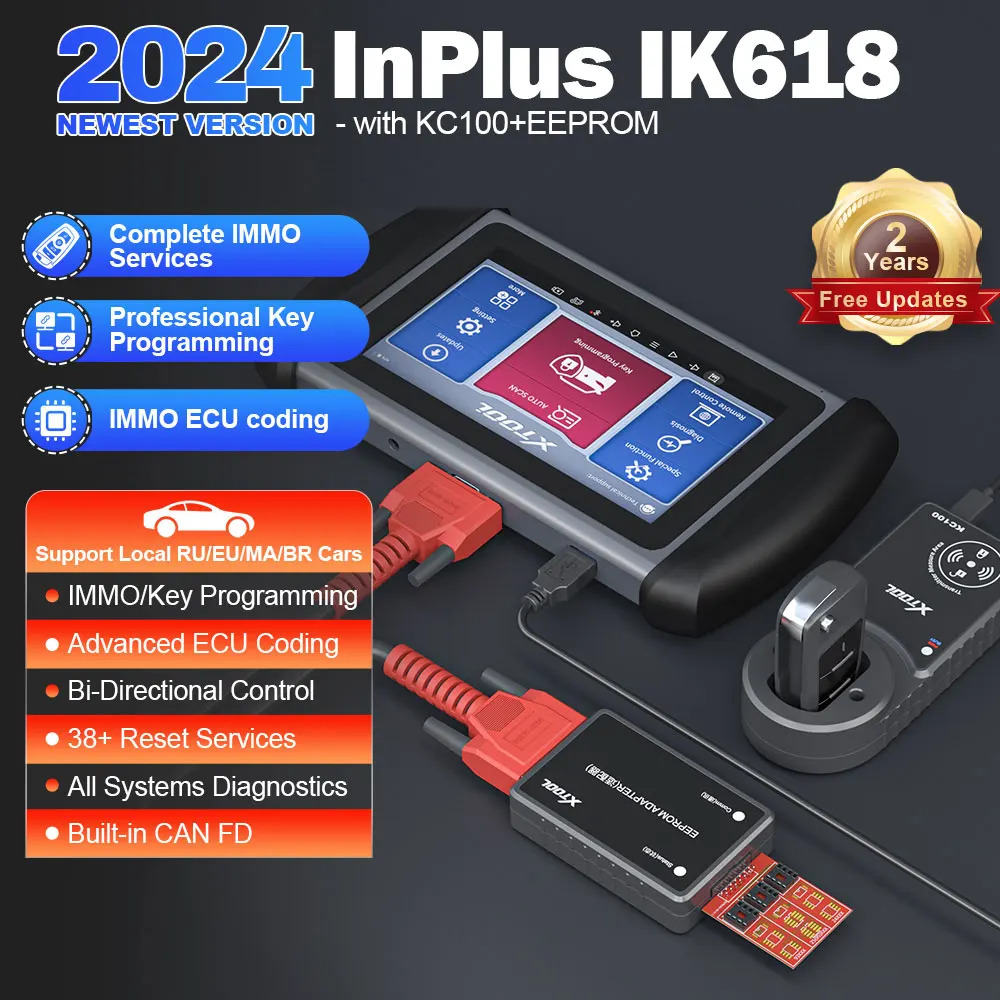 Xtool IK618 Auto Key Programmer and diagnostic tool with 2 years free ...