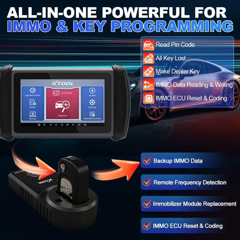 Xtool IK618 Auto Key Programmer and diagnostic tool with 2 years free ...