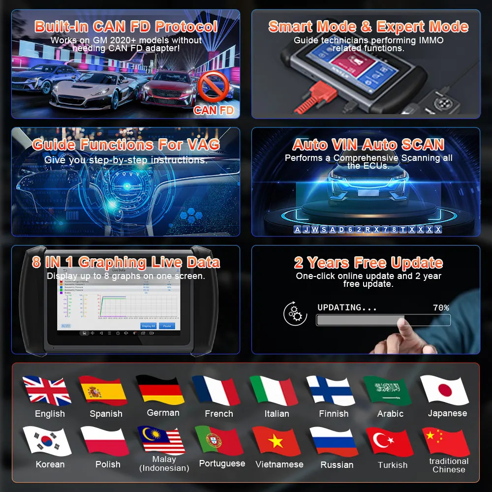 Xtool IK618 Auto Key Programmer and diagnostic tool with 2 years free ...